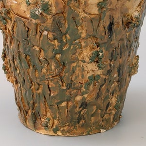 Wood Bark Vase Studio Pottery Mid 20th Century - Etsy