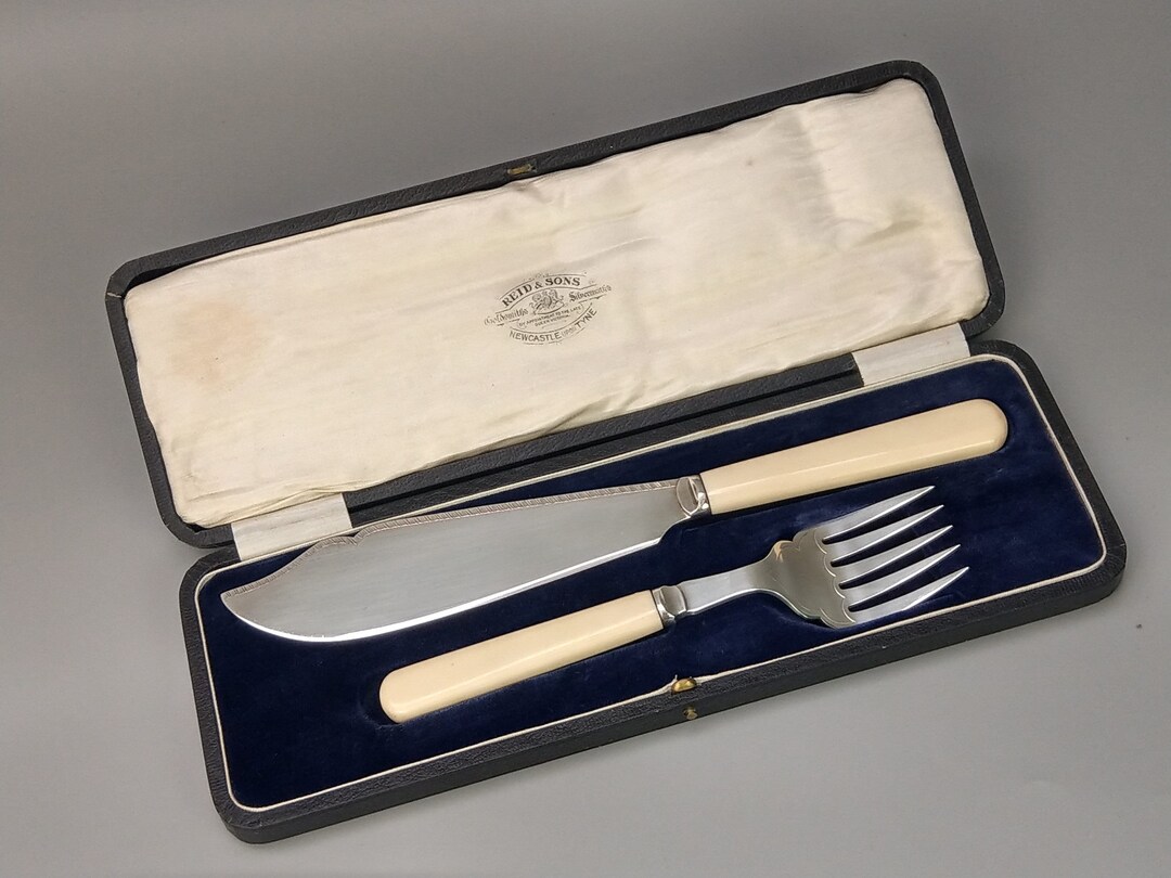 Antique Fish Server Set With Original Box by Frank Cobb - Etsy