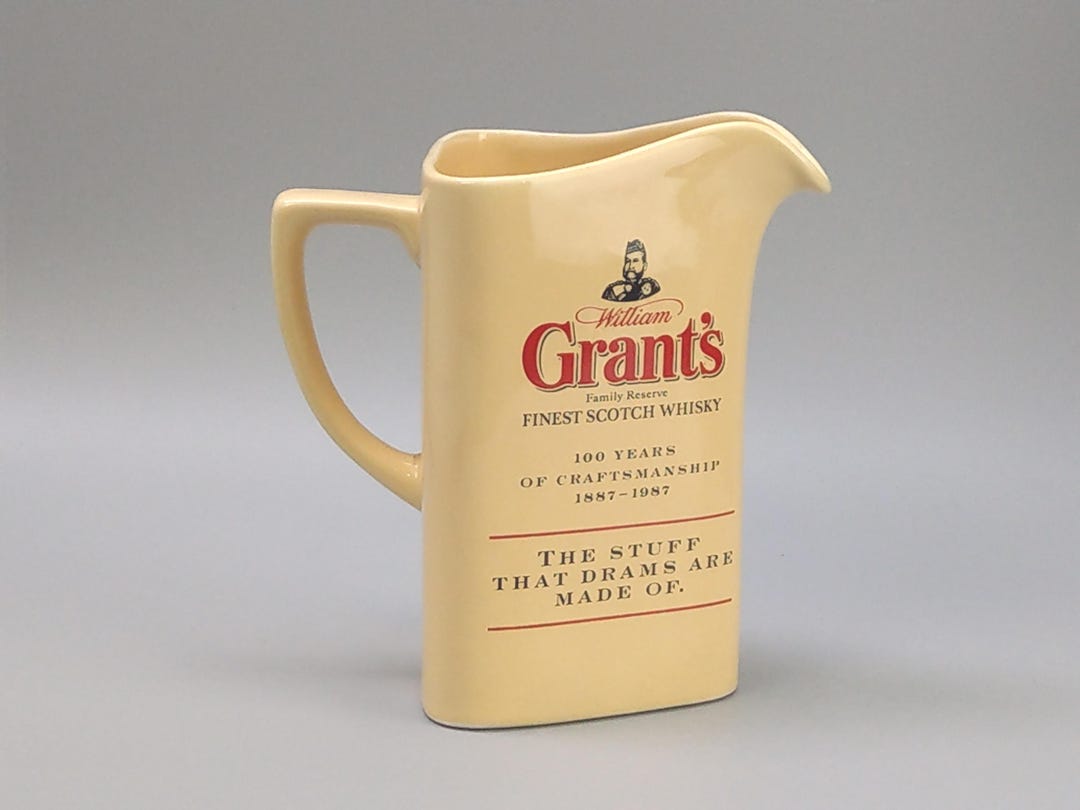 Yellow Triangle Whisky Water Jug Grants Burleigh Ware Hancock Corfield ...