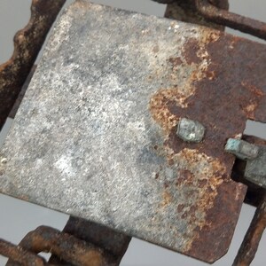 Vintage Trapper Traps Short Chain Movie Prop Wrought Iron Hunting House ...