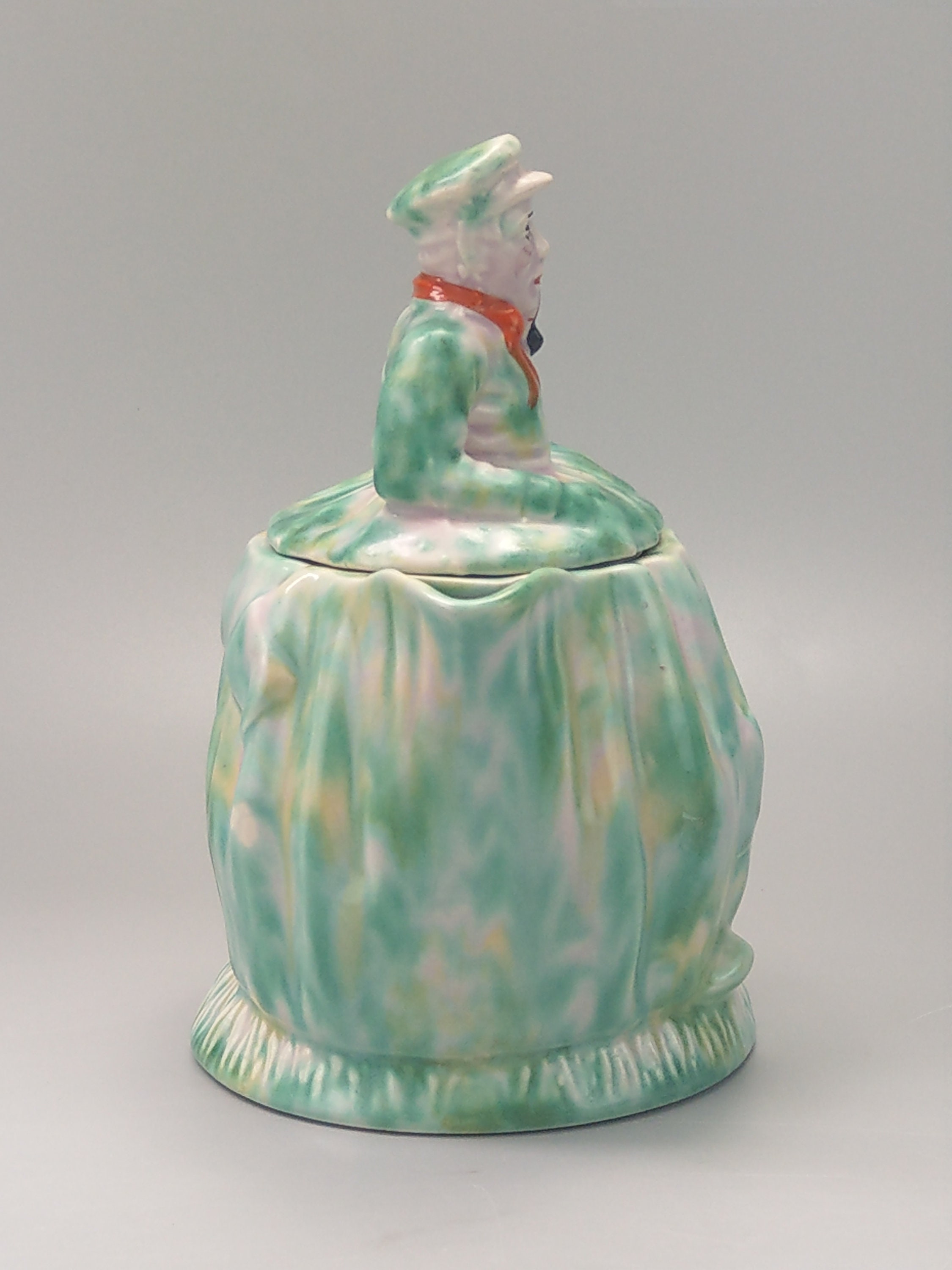 Novelty Green and Pink Mottled Teapot Dutch Boy by Arthur Wood - Etsy