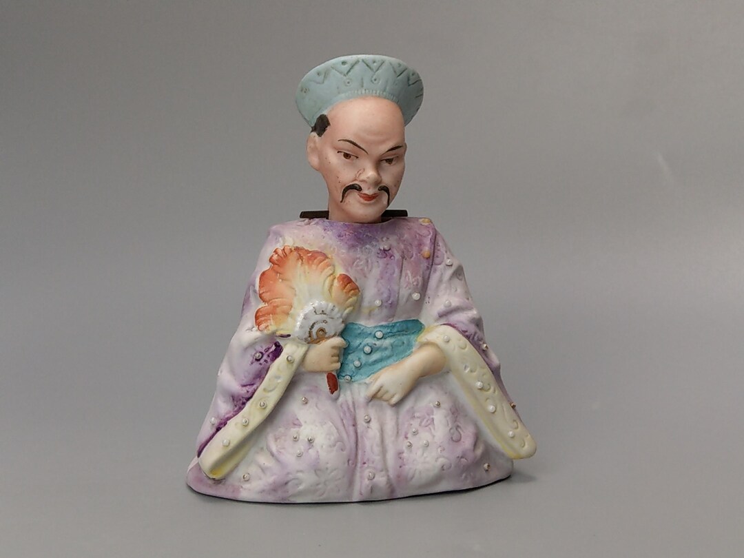 Nodding Head Figurine Chinese Emperor Bisque Porcelain - Etsy
