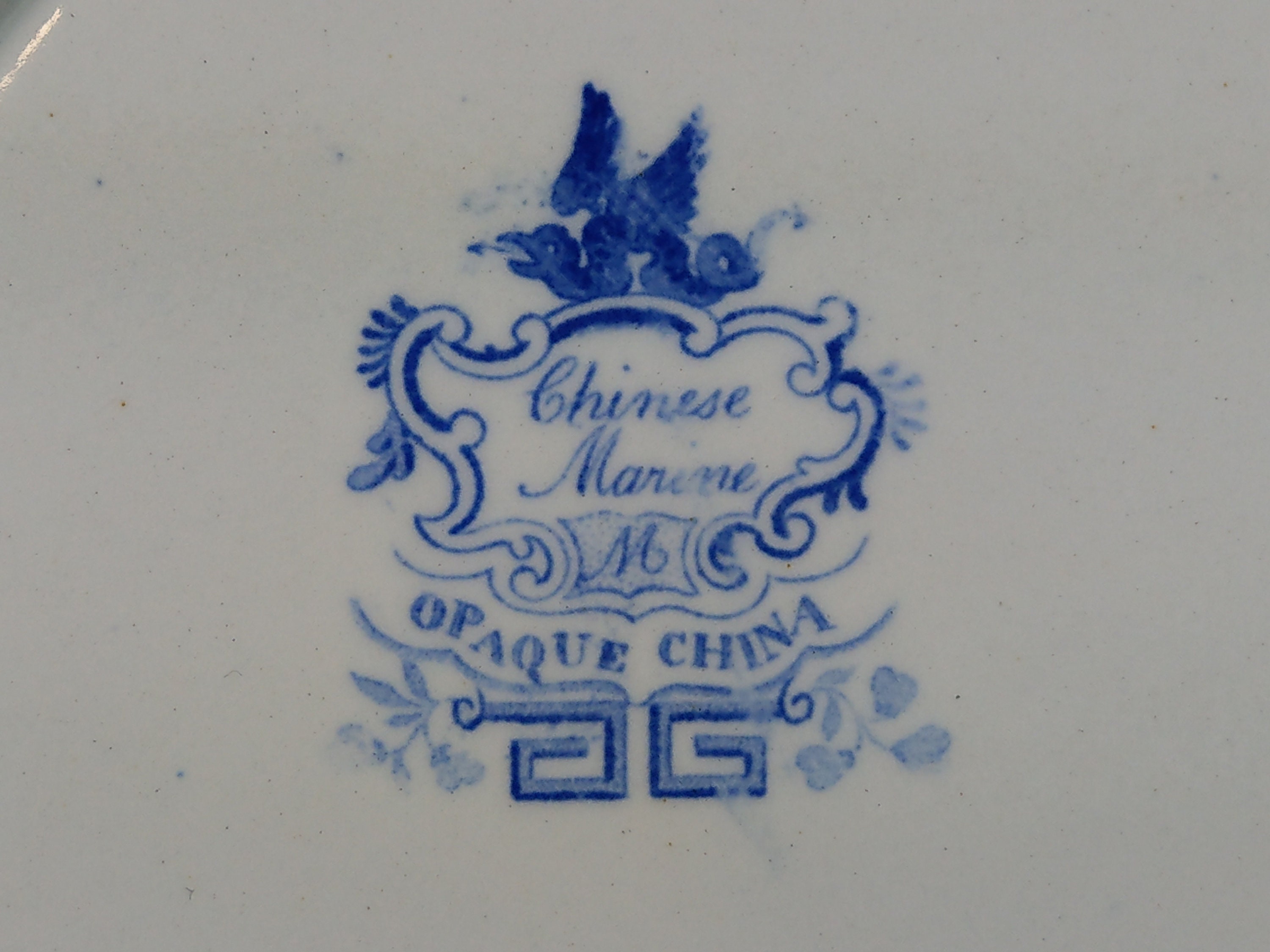 Blue and White Soup Plate Minton Chinese Marine Opaque China C1830 - Etsy