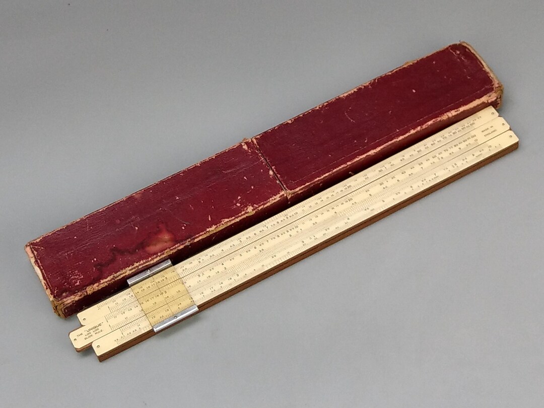 Vintage Unique Log‑log Slide Rule, 10" Box & Trig Tables - Etsy