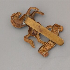 Military Cap Badge West Kent Yeomanry Regiment Invicta Slider All Brass ...