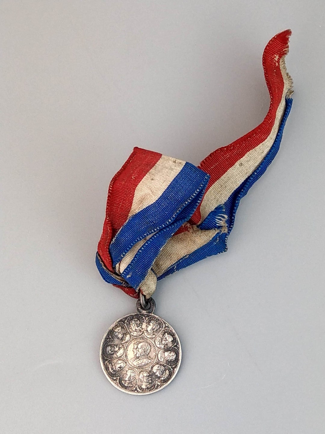 Small Silver Medallion Queen Victoria Anniversary of Reign on Dutch ...