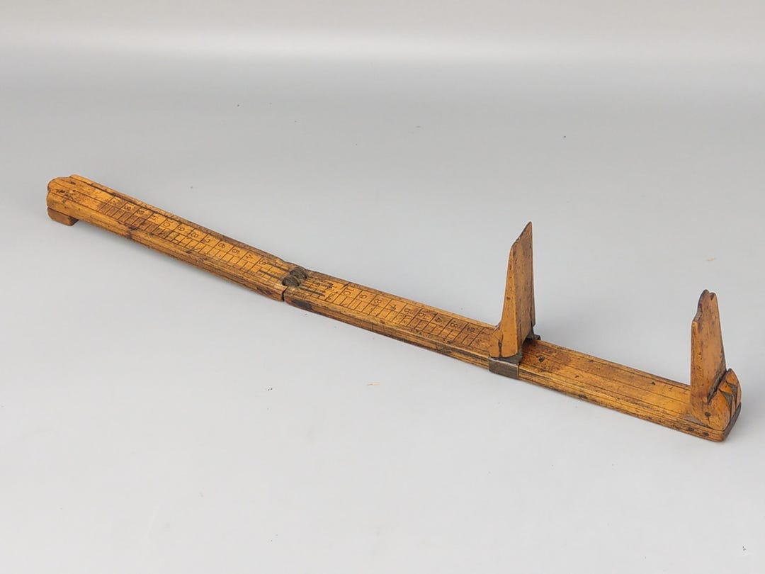 Antique Folding Foot Measuring Stick Maker E Preston & Sons - Etsy