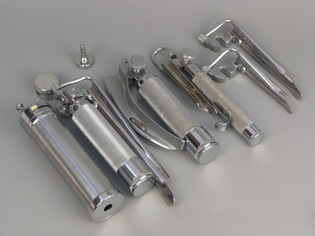 Vintage MIE Ltd Laryngoscope Set Vintage Surgical Tool Medical and ...