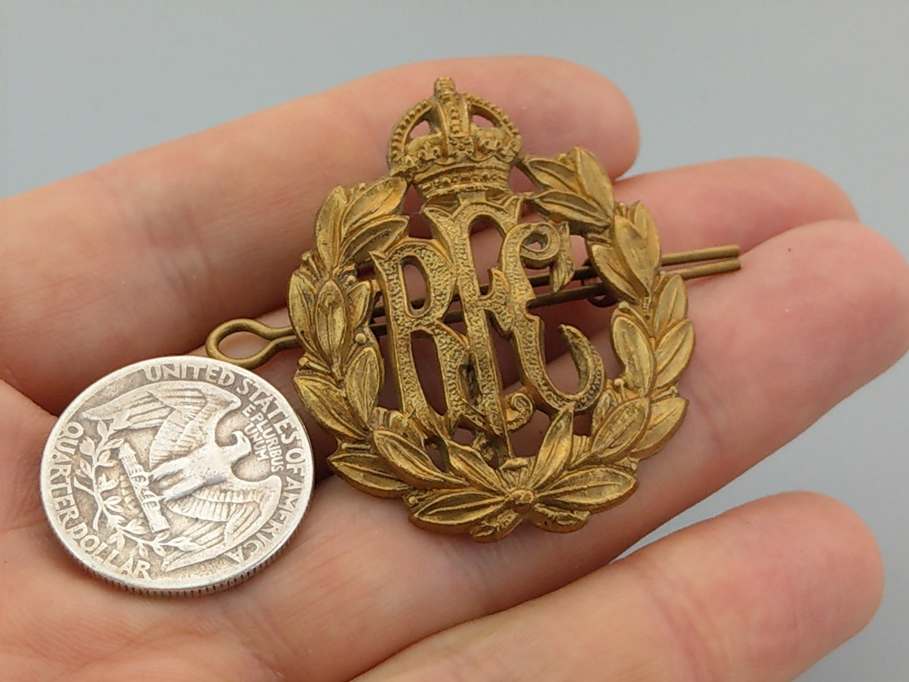 Military Cap Badge WW1 Royal Flying Corps RFC Brass Cap Badge - Etsy