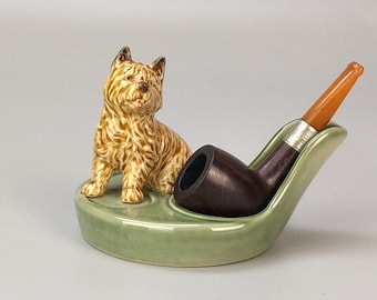 1950s Wade Porcelain Tobacco Pipe Rest. Alsatian/german Shepherd Dog ...
