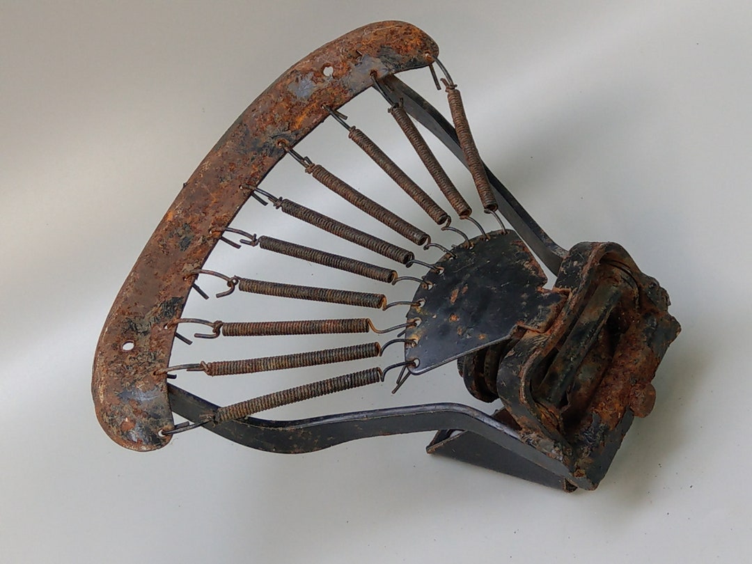 Antique Motorcycle Spring Saddle Frame With Logo - Etsy