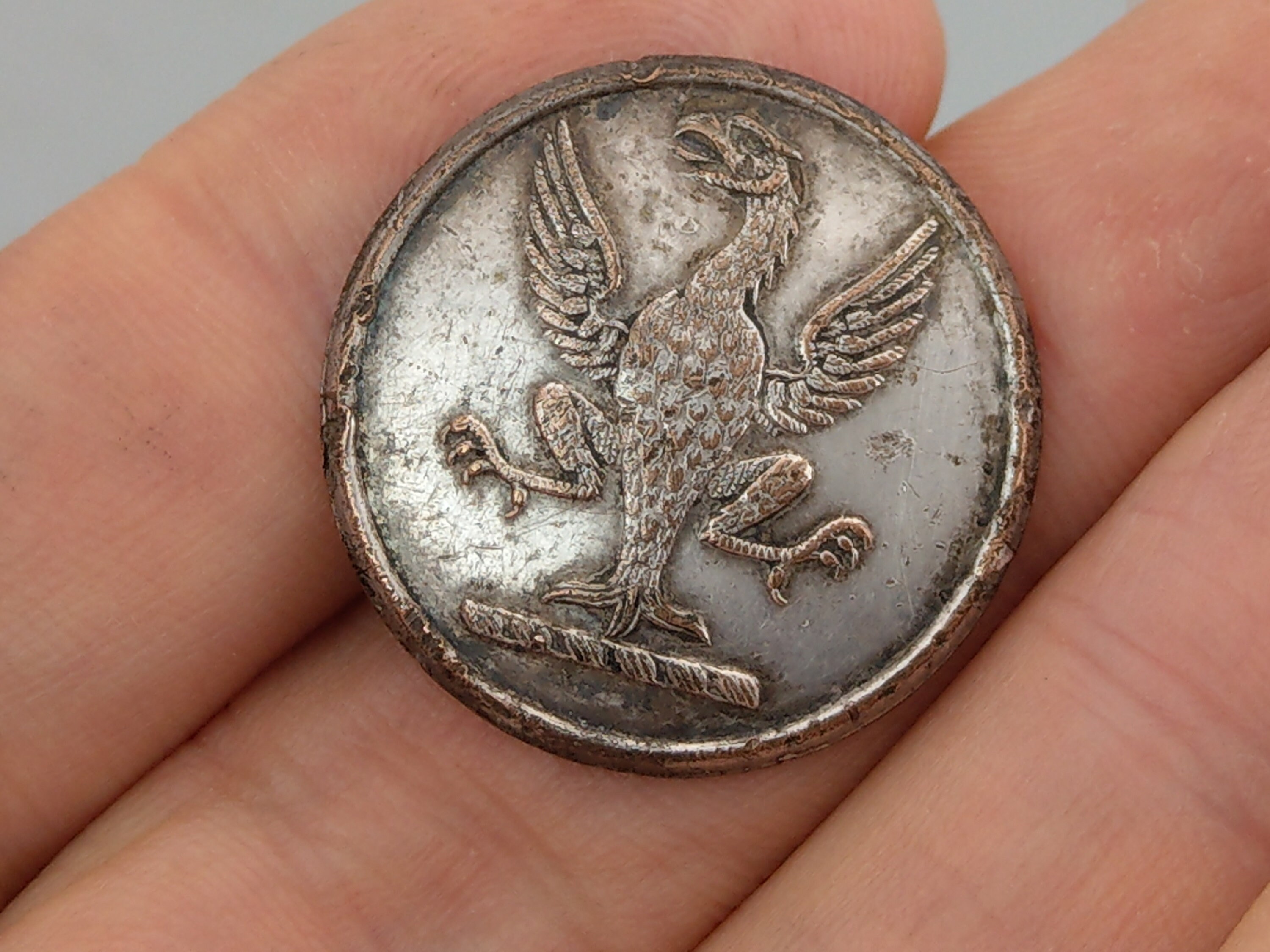 Irish Heraldry Eagle Livery Button by J.croker Dame Street - Etsy UK