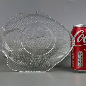 Set of 5 Vintage Glass Fish Plates - Etsy