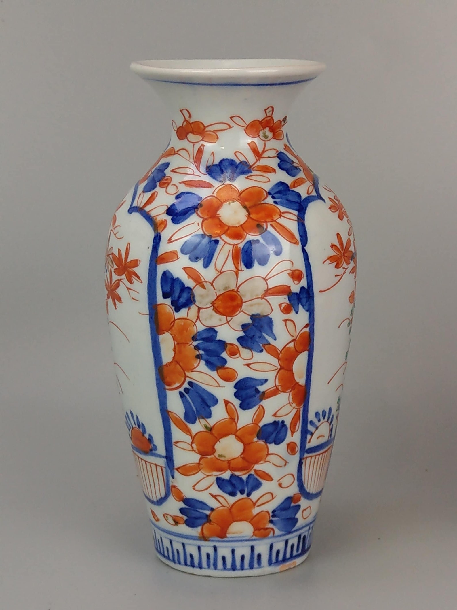 Medium Imari Japanese Vase Floral With Cartouche - Etsy