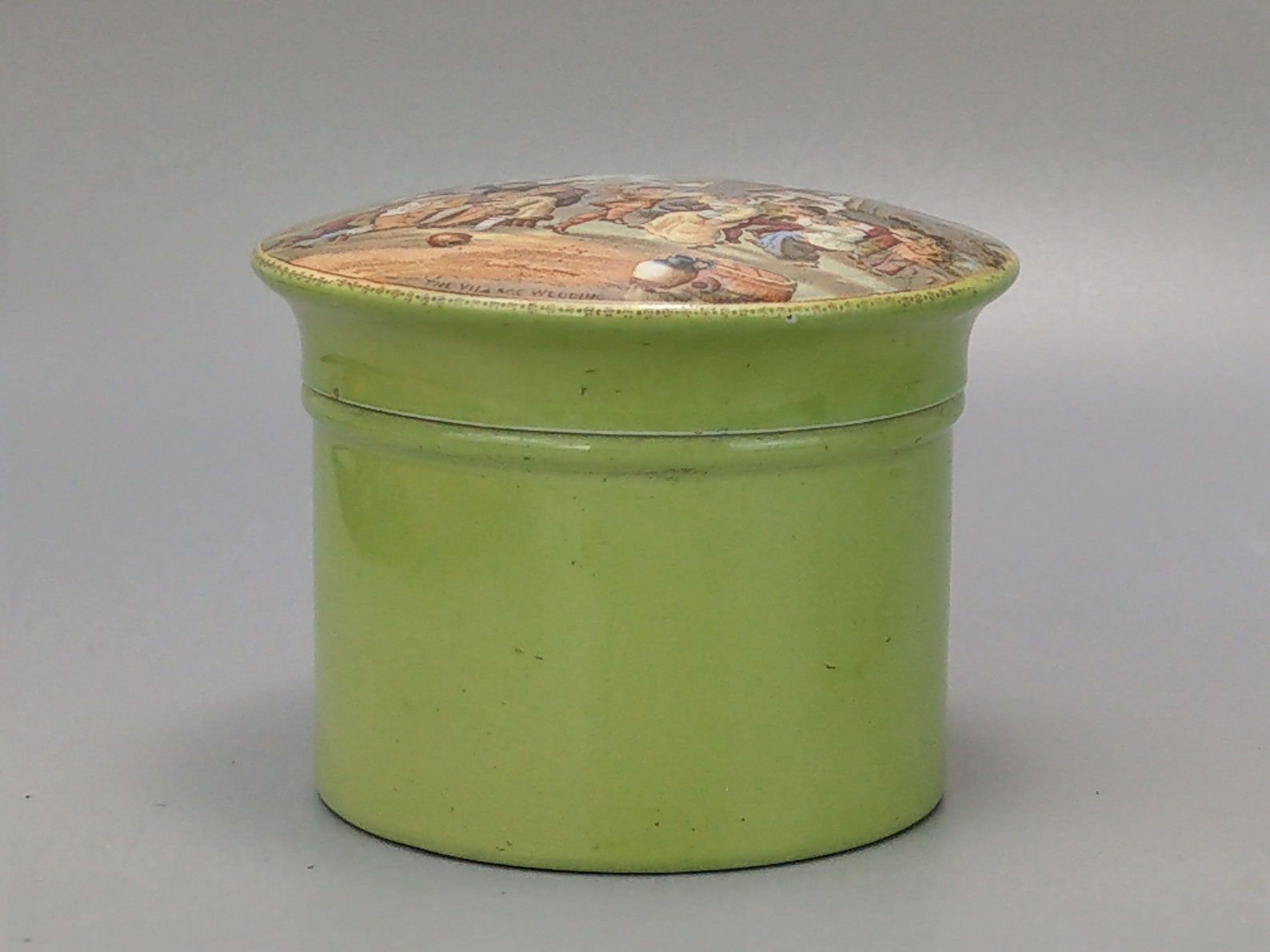 Pratt Ware Green Pot With Lid the Village Wedding - Etsy