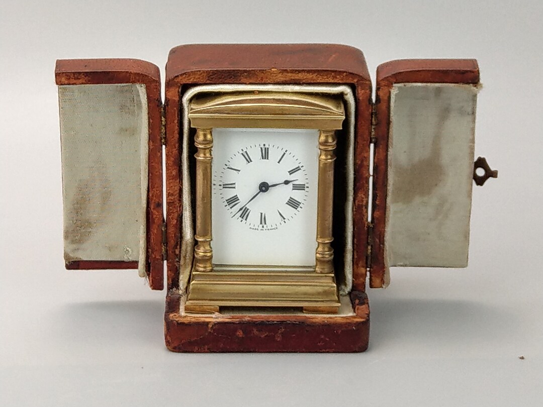 French Small Carriage Clock With Case C1900 - Etsy