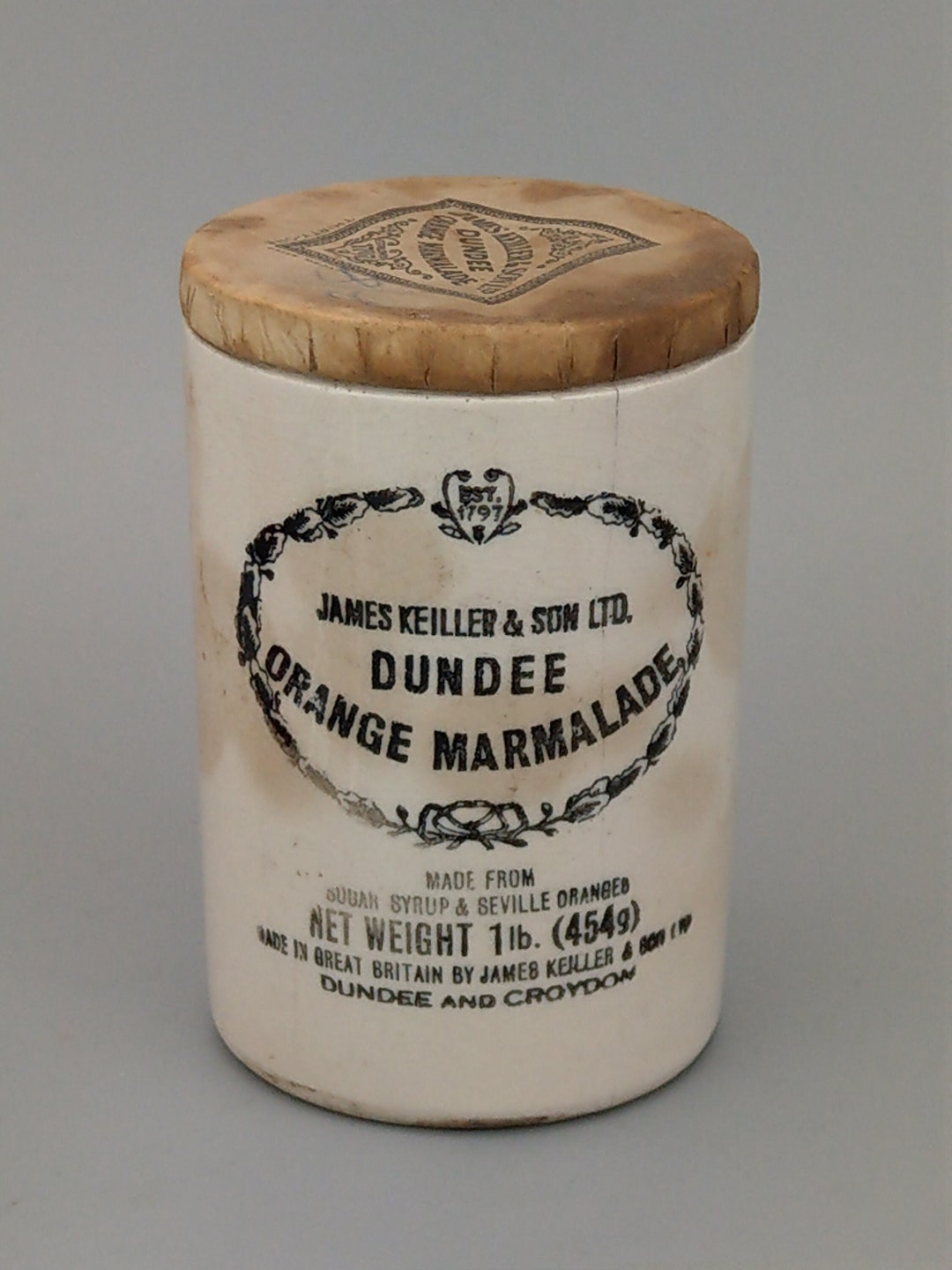 Antique Dundee Marmalade Pot With Original Lid - Etsy