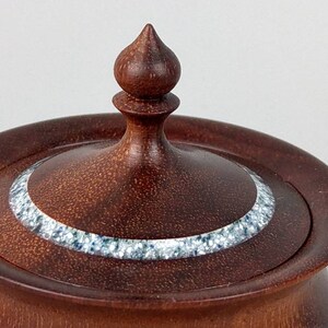 Turned Wood Box Small Decorative Box Final Lid and Sand Inlay Top - Etsy