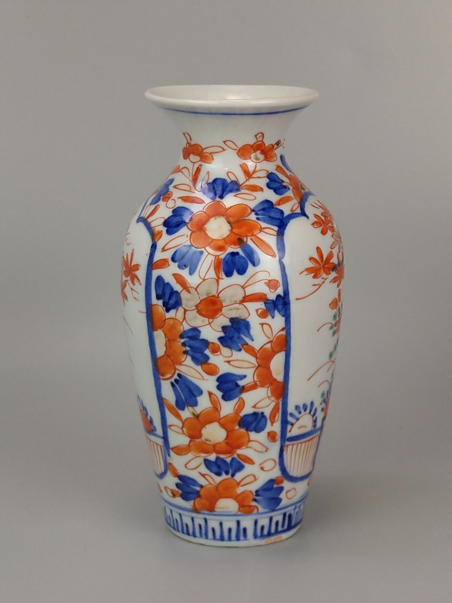 Medium Imari Japanese Vase Floral With Cartouche - Etsy