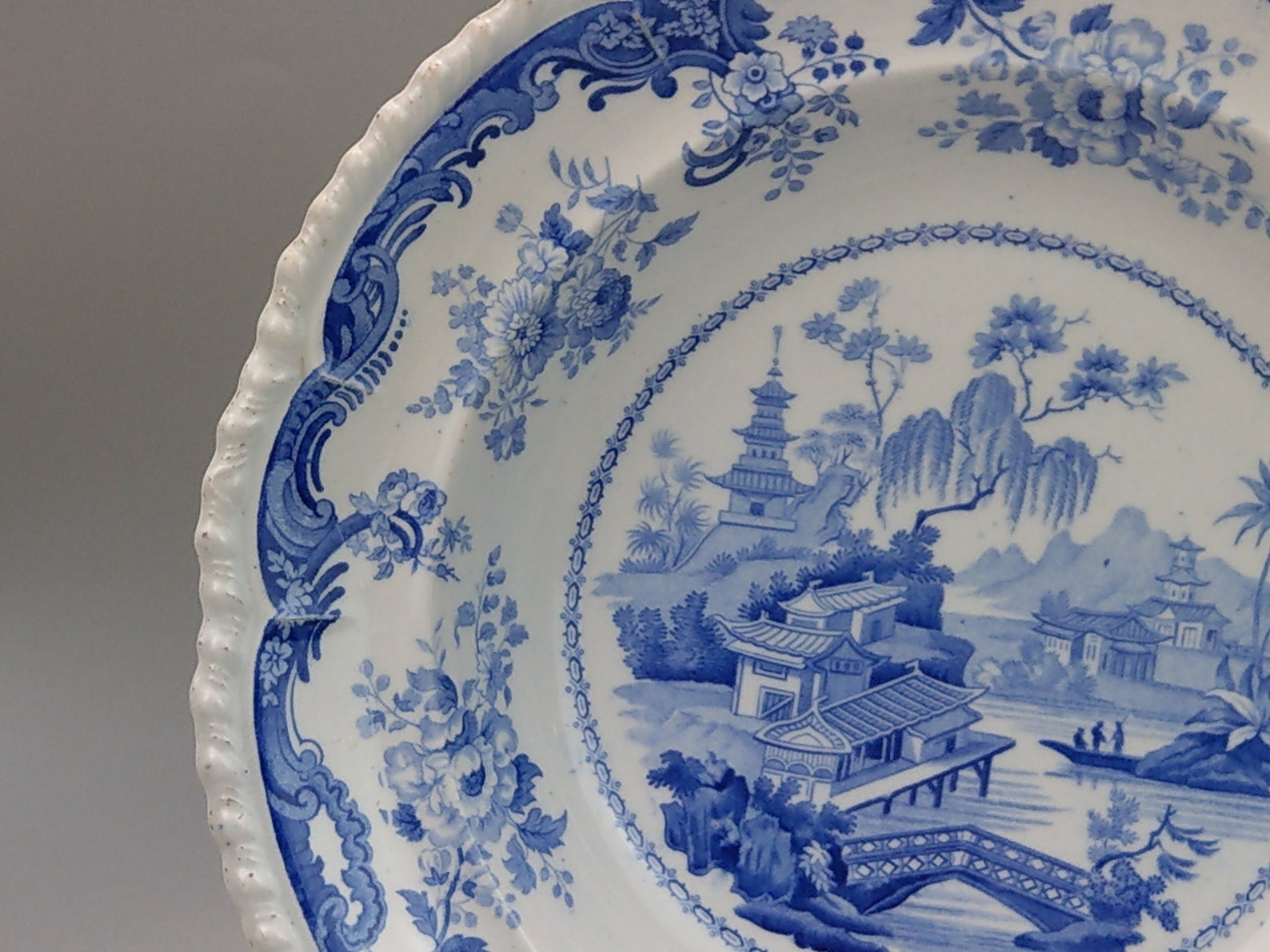 Blue and White Soup Plate Minton Chinese Marine Opaque China C1830 - Etsy