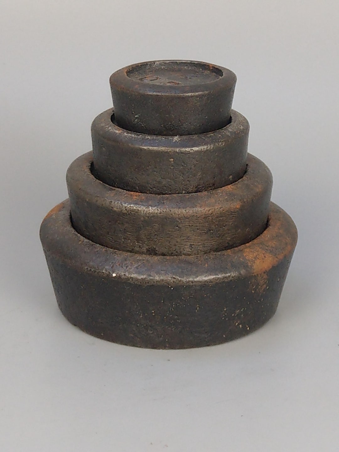 A Set of 4 Cast Iron Circular Stackable Scale Weights - Etsy