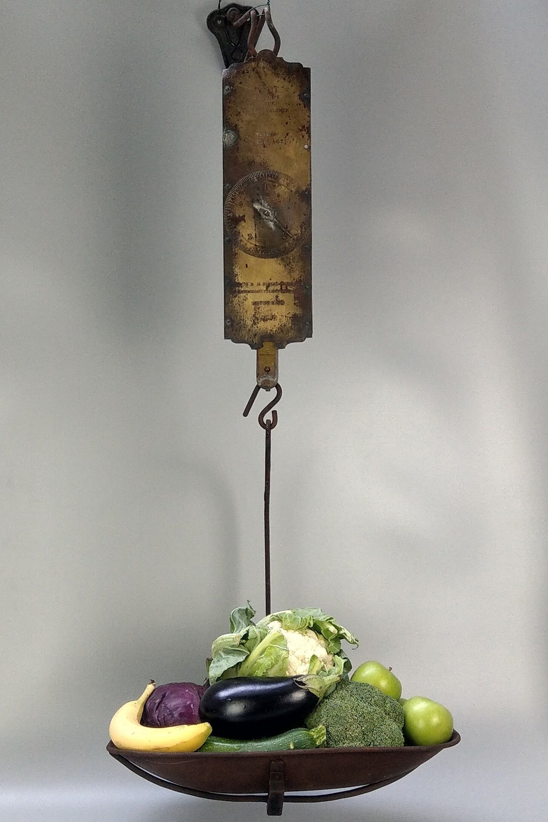 Wall Mounted Large Scale Salter Spring No 60T Complete Set - Etsy