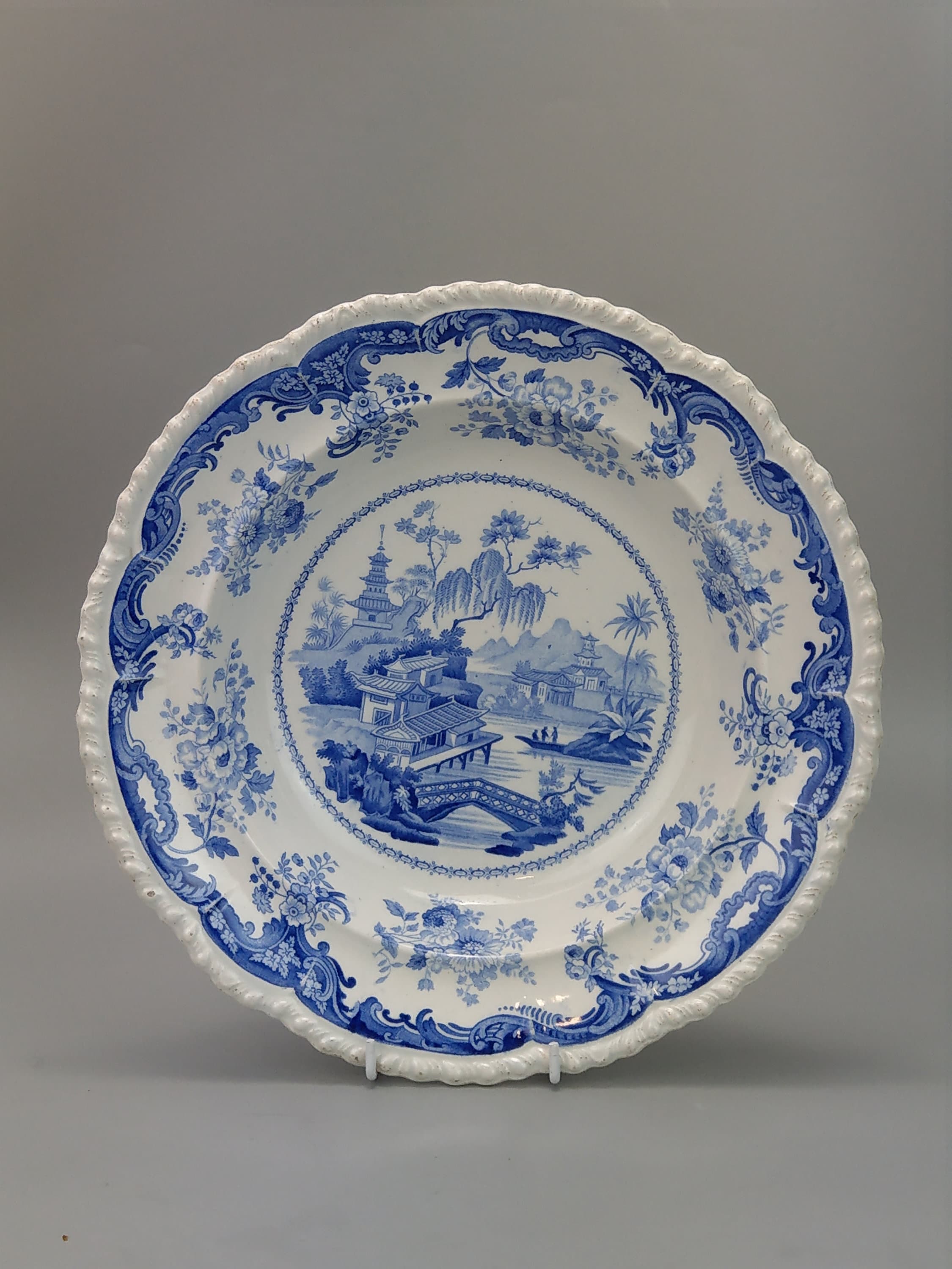 Blue and White Soup Plate Minton Chinese Marine Opaque China C1830 - Etsy