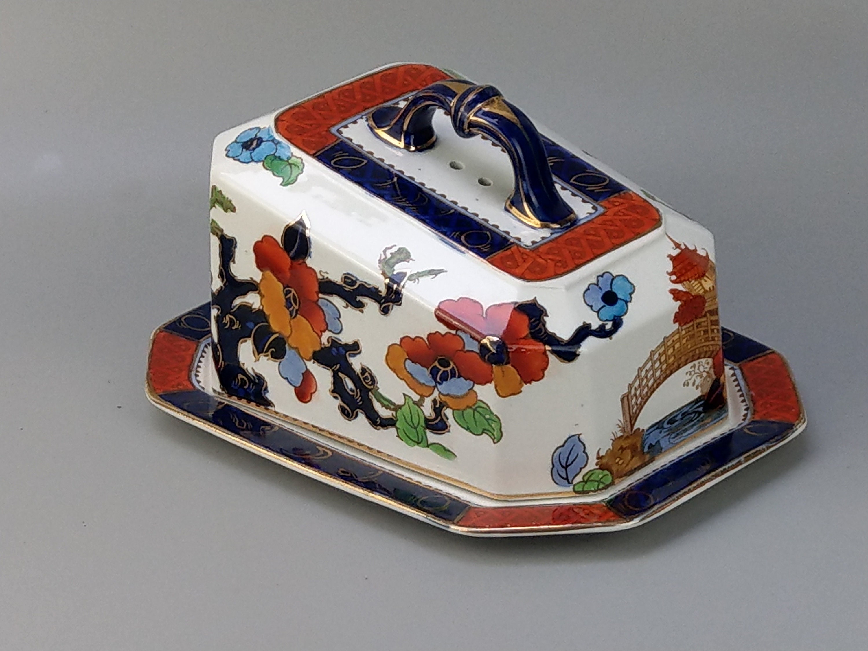 Art Deco Cheese Dish by Keeling & Co Losol Ware Pagoda Pattern - Etsy