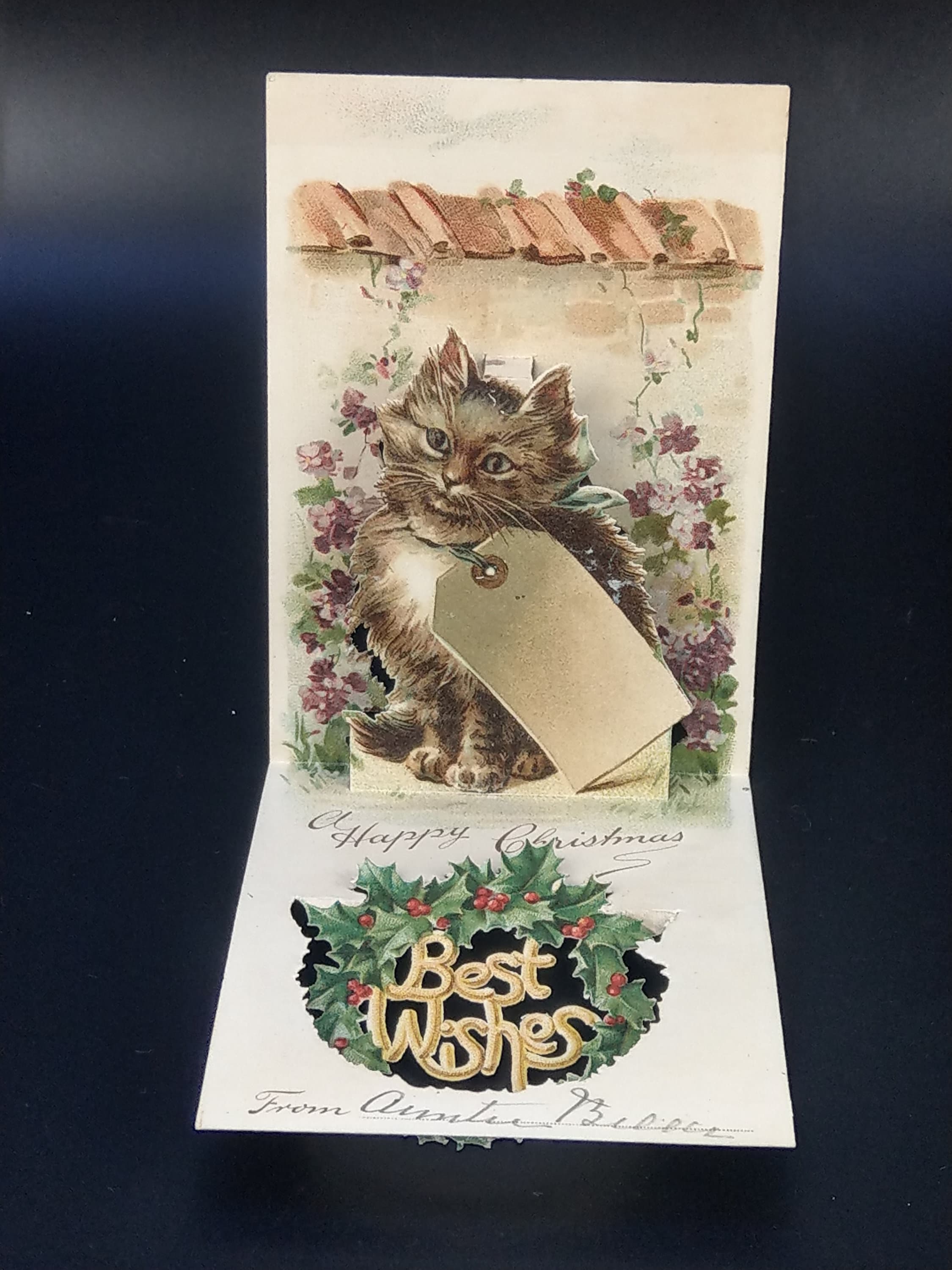 Victorian Christmas Cards Cats