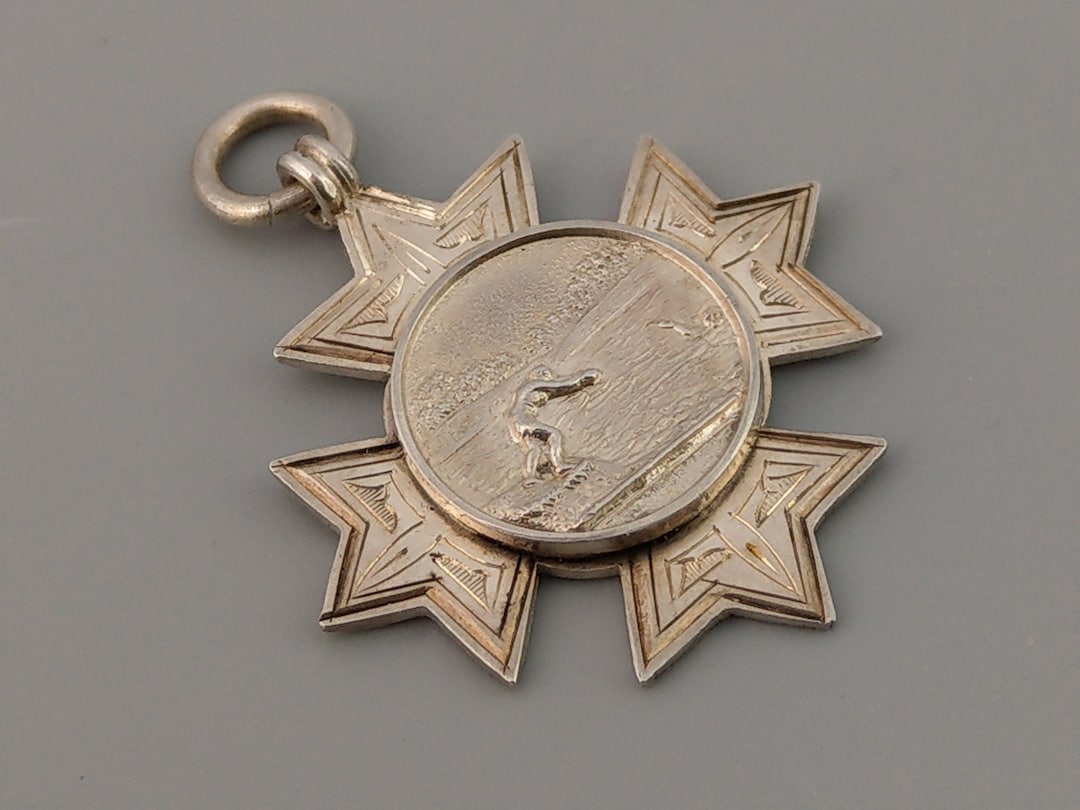 Silver Watch Fob Life Saving 1900 Q.E.S.I Under 13 Belong to Captain J ...