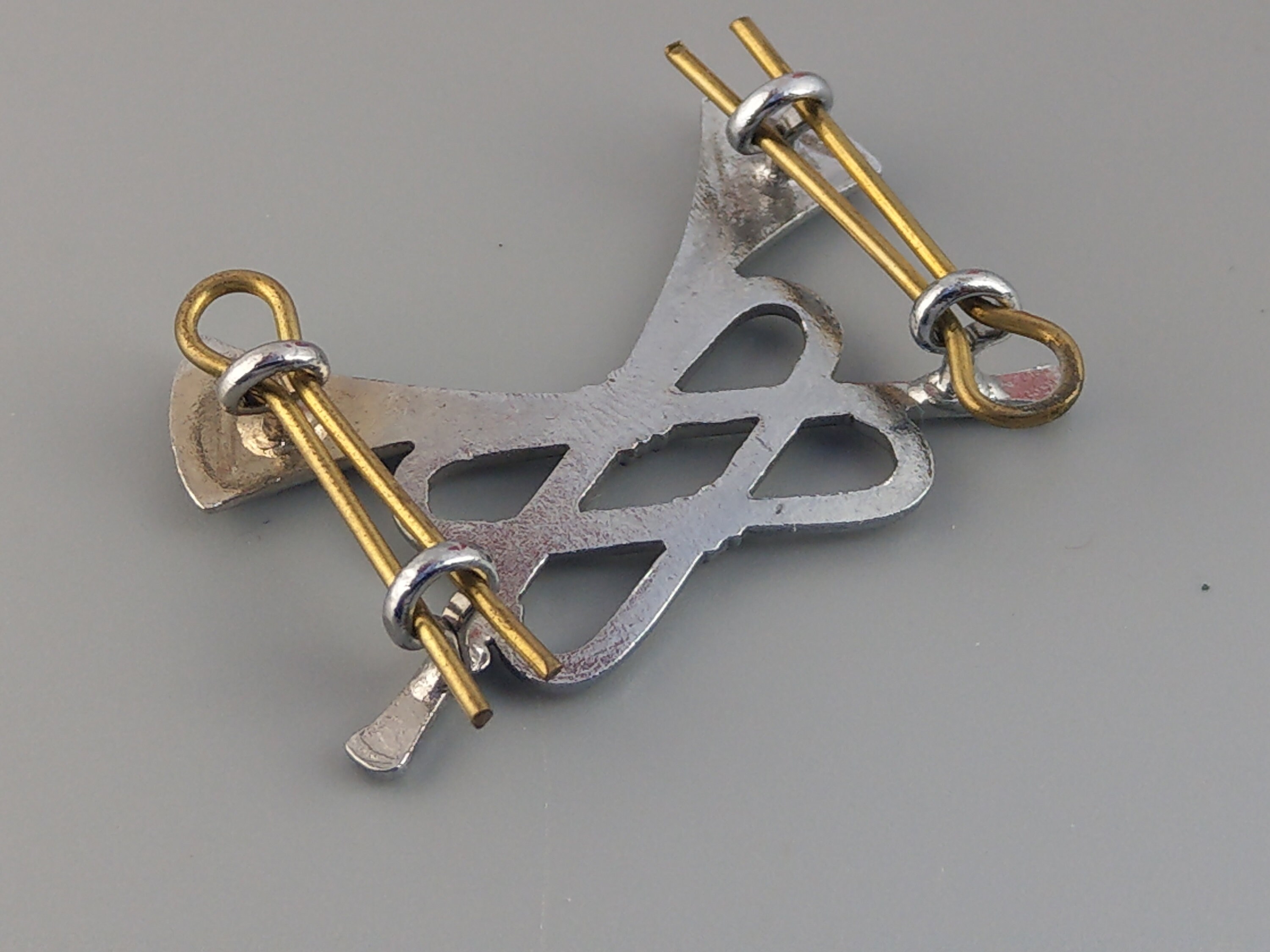 Bugler Trumpeter White Metal Crossed Trumpet Cap Badge - Etsy