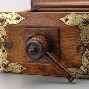 Antique Oak Playing Card Press With Brass Fastenings - Etsy UK