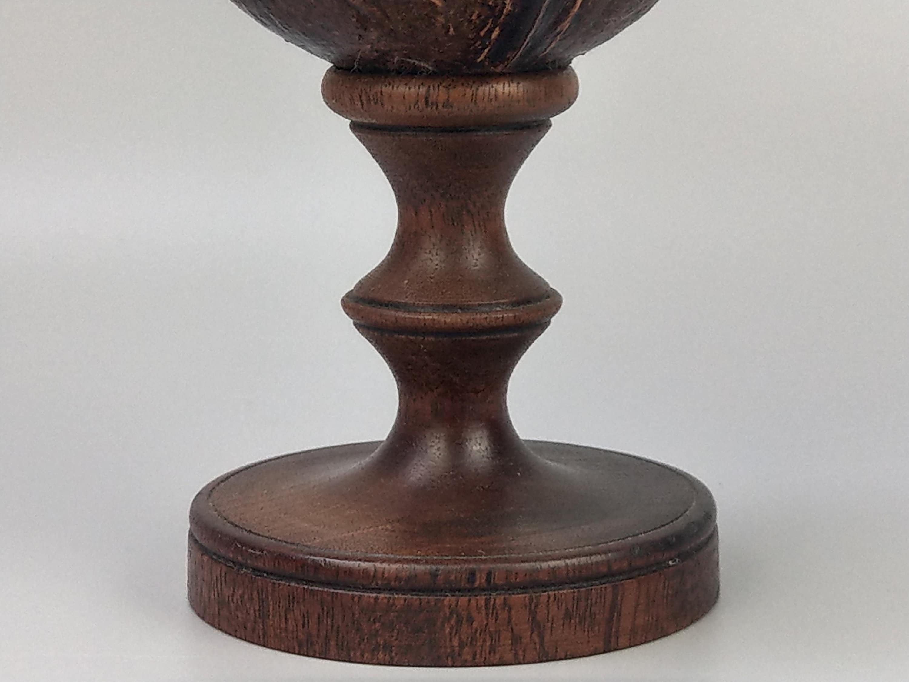 Antique Coconut Shell Chalice on Turned Wood Steam - Etsy