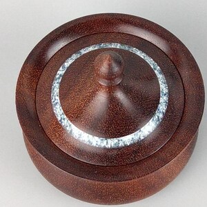 Turned Wood Box Small Decorative Box Final Lid and Sand Inlay Top - Etsy