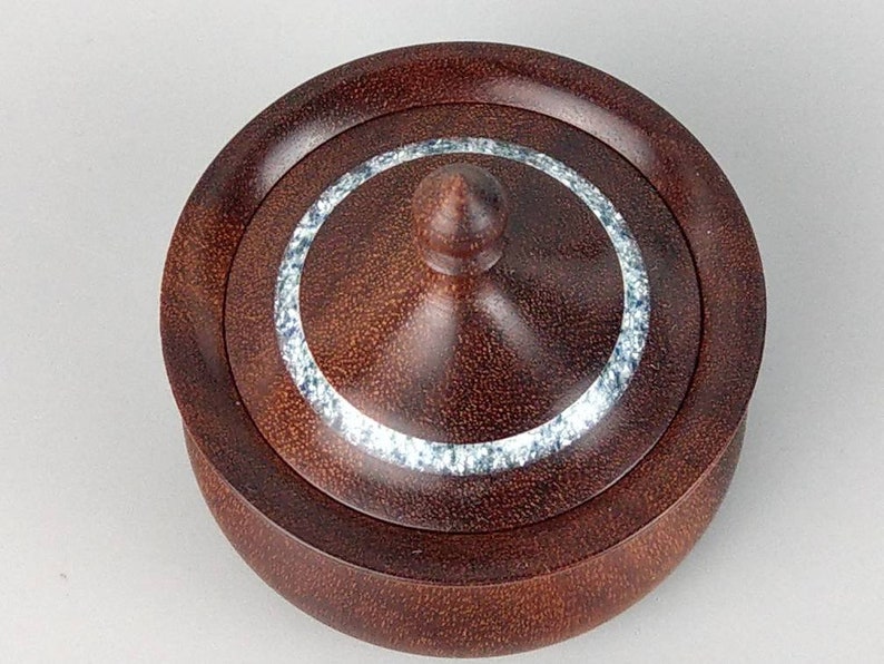 Turned Wood Box Small Decorative Box Final Lid and Sand Inlay Top - Etsy