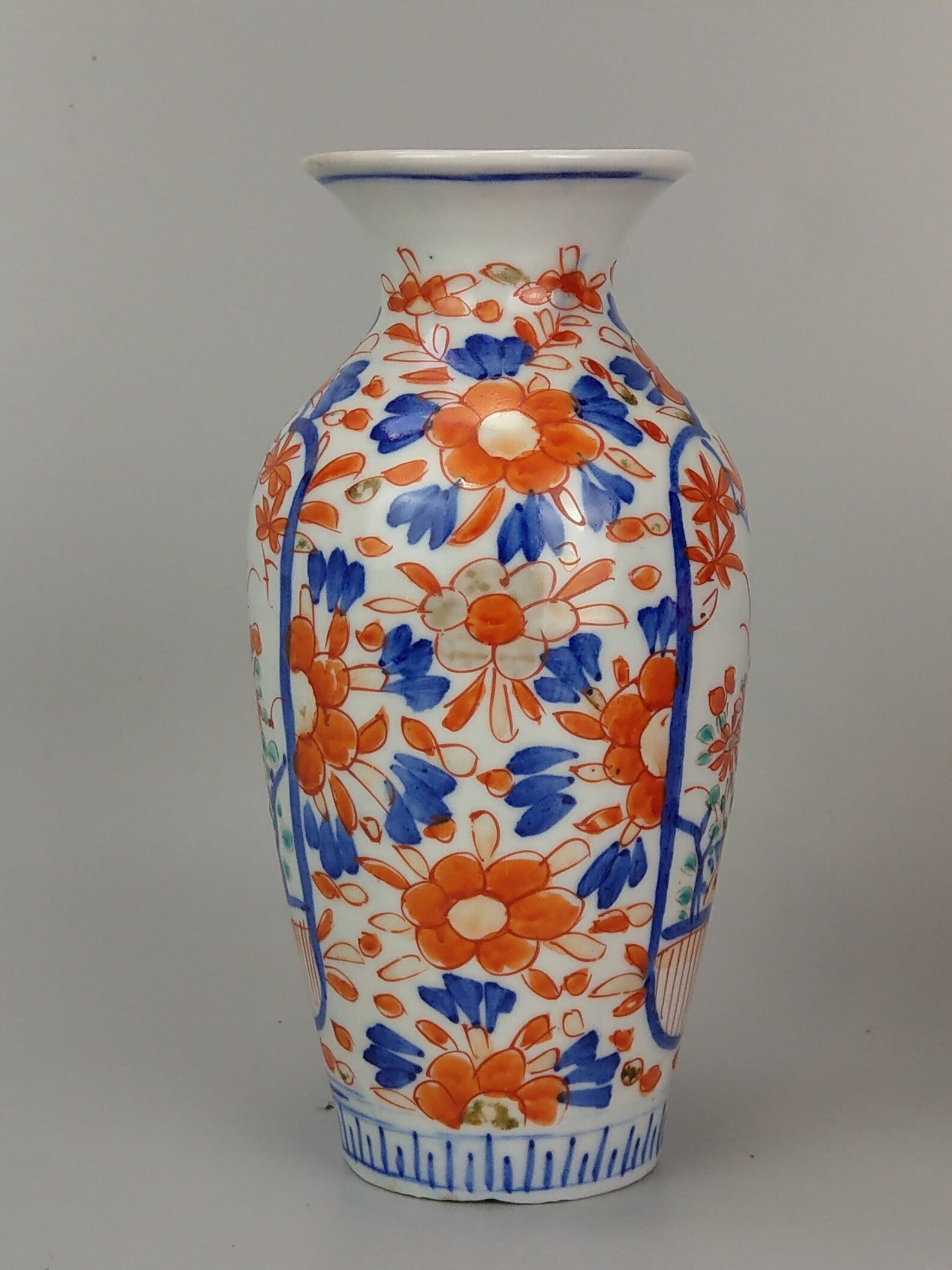 Medium Imari Japanese Vase Floral With Cartouche - Etsy