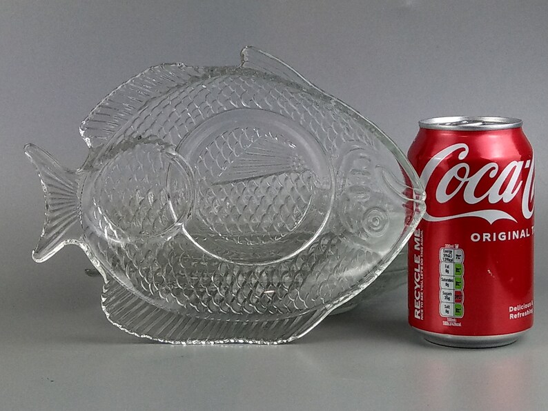 Set of 5 Vintage Glass Fish Plates - Etsy