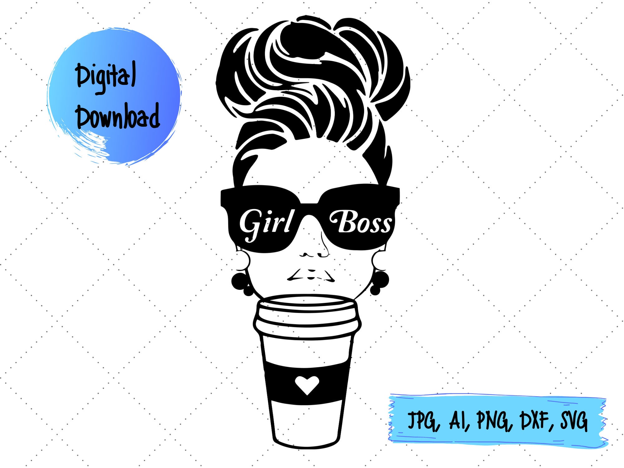 Girl boss svg svg file for cricut svg file for cup funny | Etsy