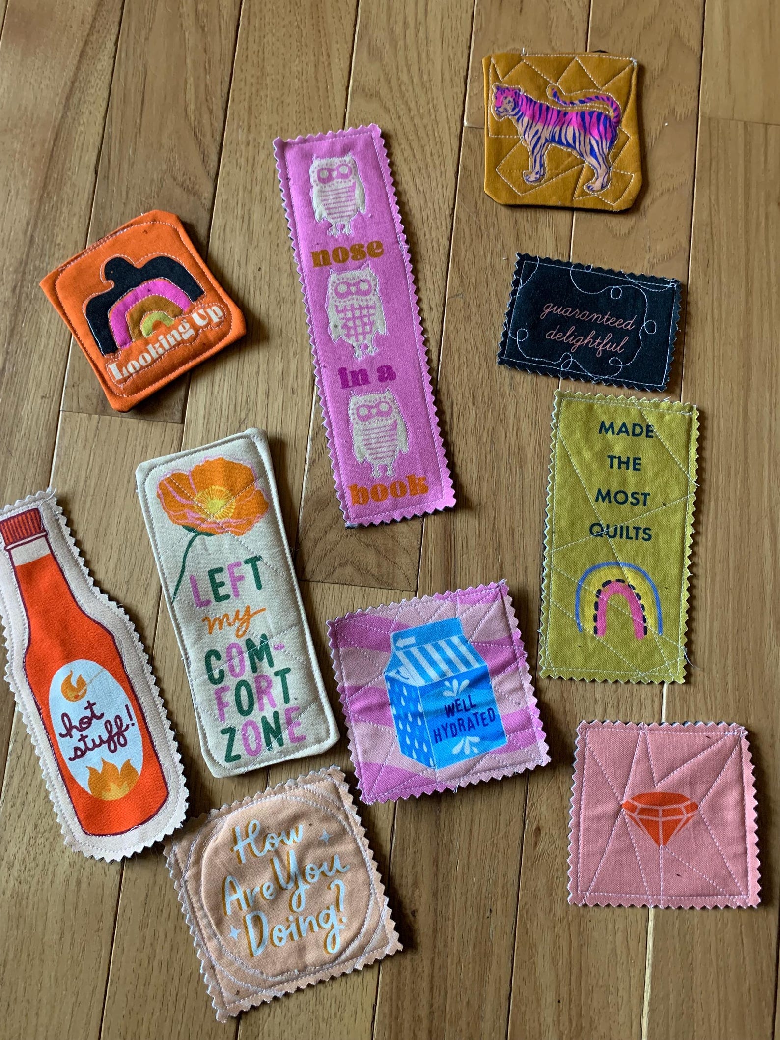 Quilted Bookmark - Etsy