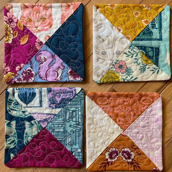 Quilted Mug Rug - Etsy