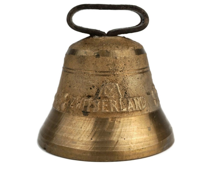Swiss Bronze Cow Bell, Bronze Cow Bell, Antique Cow Bell Zwitserland ...