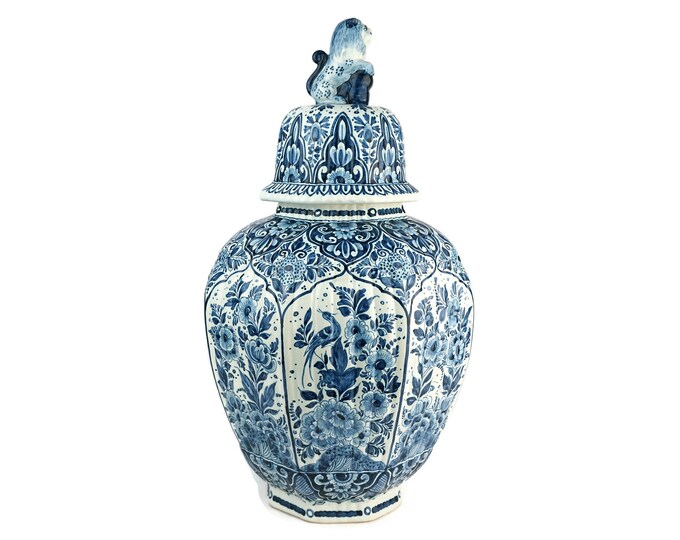 Authentic Delft OUD Holland Urn With Certificate, Signed Delft Ceramic ...