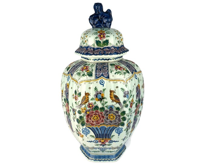 Large Delft Urn, Delft Sphinx Ginger Urn, Vintage Delft Ceramic Urn - Etsy