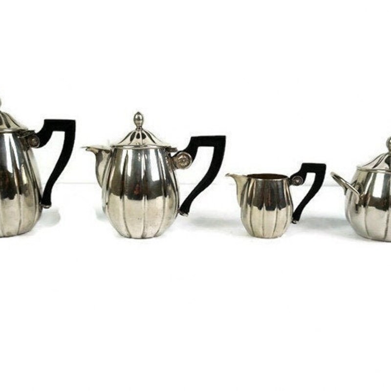 Silver Tea Set - Etsy