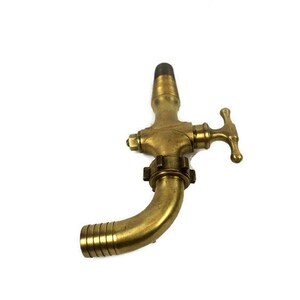 Extra Large Wine Cask Spigot, Antique Brass Spigot, Vintage Brass Wine ...