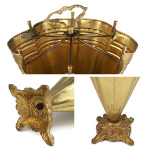 Antique Umbrella Stand, Brass Umbrella Holder, Vintage Umbrella Holder ...