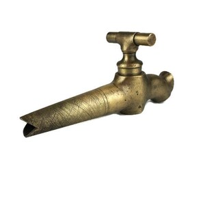 19th Century Large Wine Cask Spigot, Antique Brass Spigot, Vintage ...