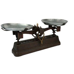 Vintage Balance Scale, French Brass Balance Scale, Antique Balance ...