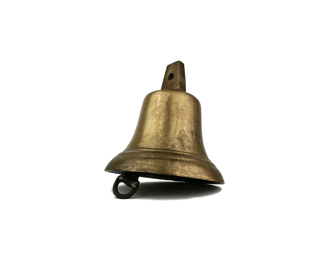 Antique Large Bronze Bell, 19th Century Bronze Ship Bell, Bronze Temple ...