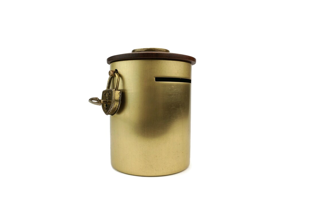 Vintage Money Bank Brass Money Box - Etsy